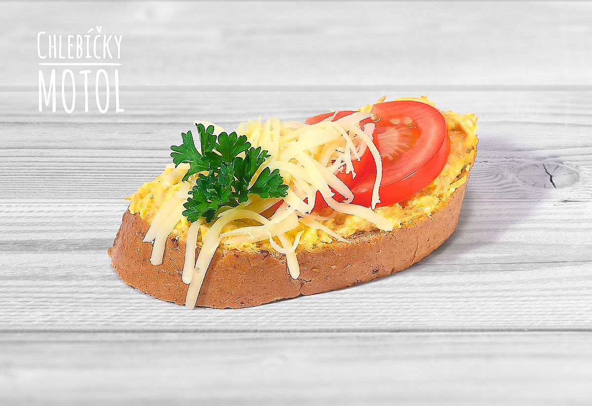 Chlebíček vegetariánský - Chlebíčky MOTOL
